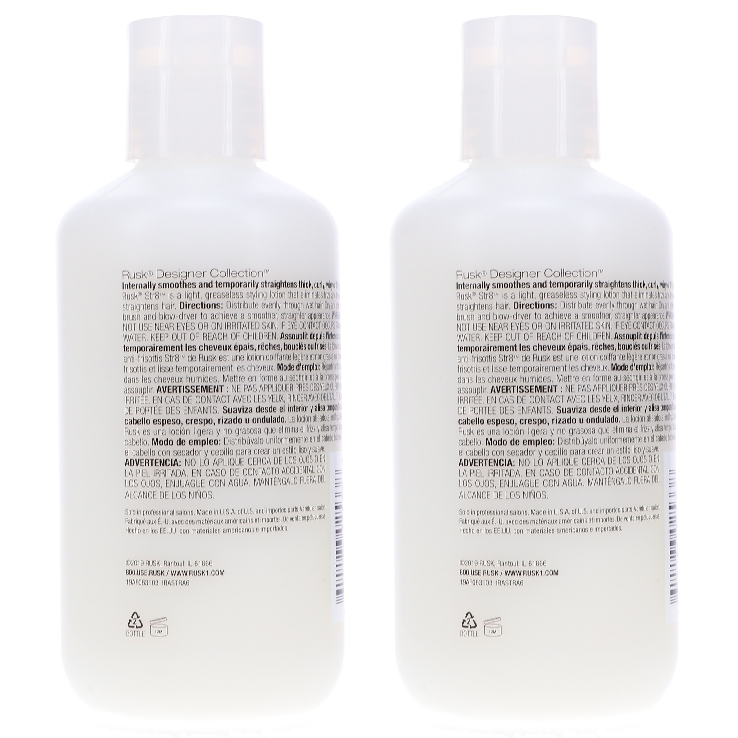 Rusk Str8 Anti Frizz 6oz - 2 Pack | Lala Daisy